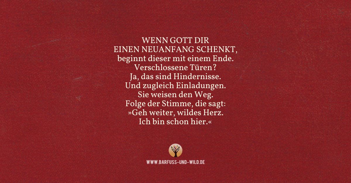 Wenn Du einfach nicht weiterkommst, bedenke das hier ... [PODCAST #216] | barfuß+wild